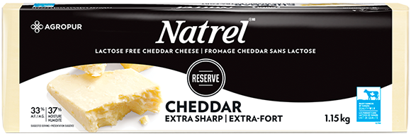 Extra sharp cheddar cheese | Natrel Extra sharp cheddar cheese | Natrel