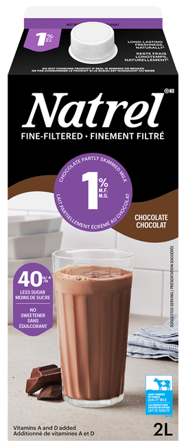 Fine-Filtered 1% Chocolate Milk | Natrel
