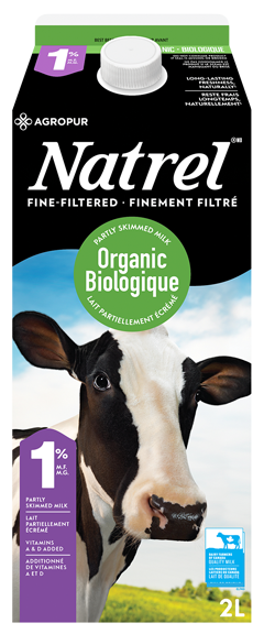 Organic Fine-Filtered 1% Milk | Natrel