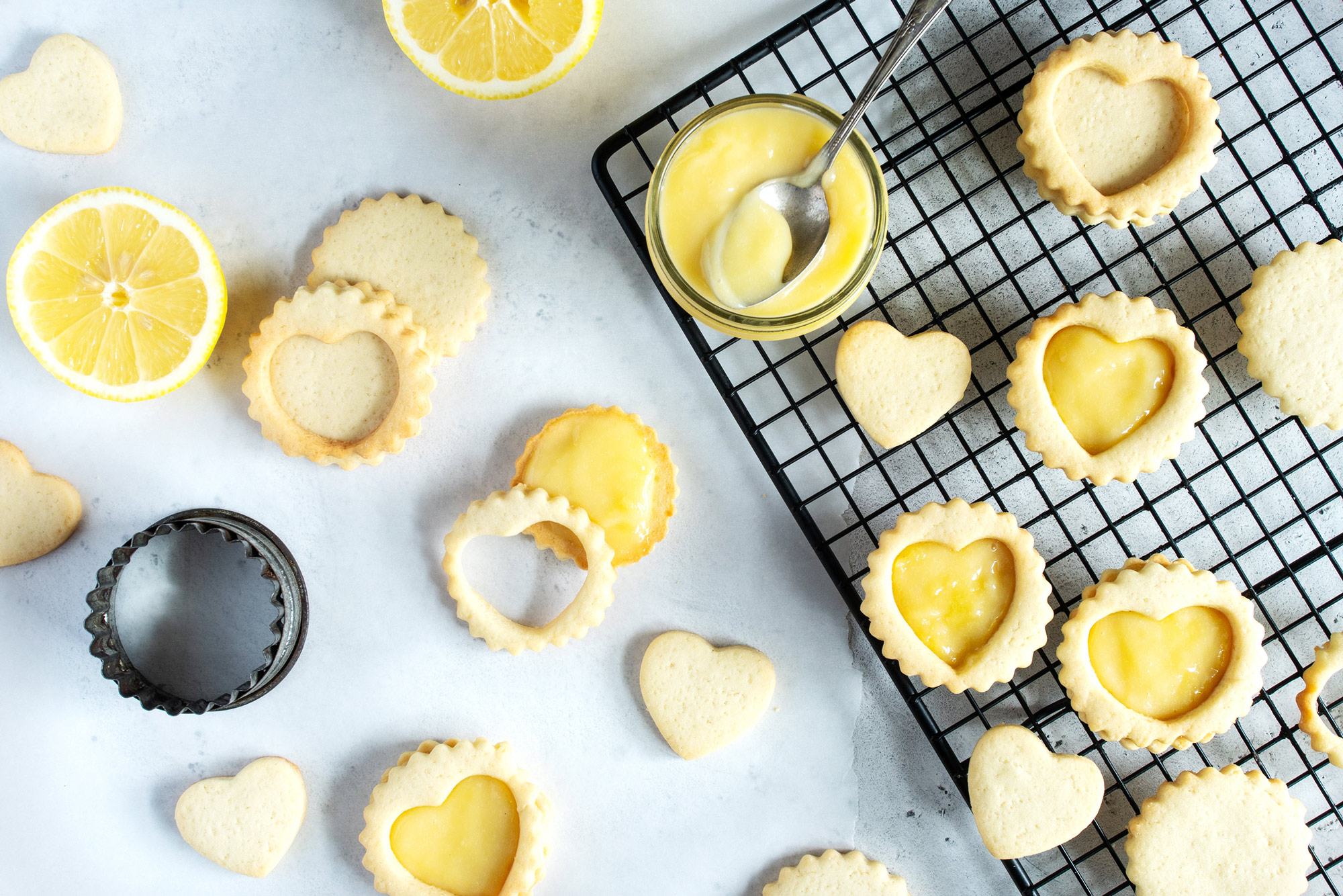 Sablés bretons au beurre fourrés à la crème de citron | Natrel